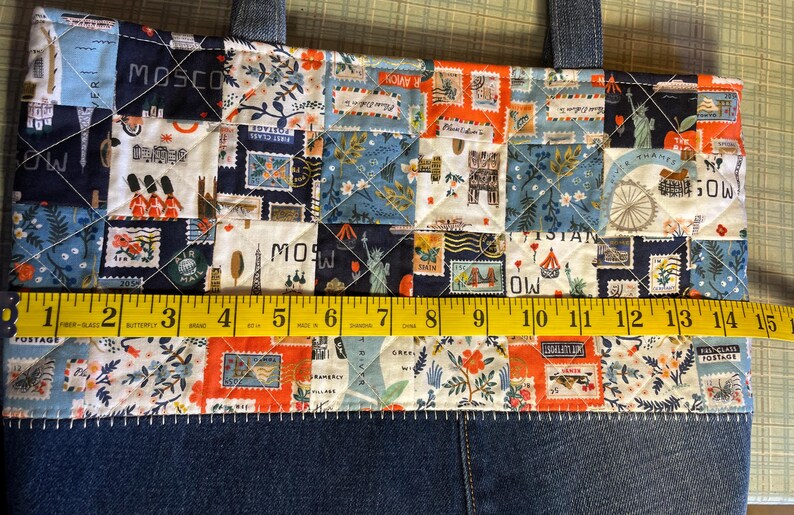 Denim Purse, up Cycled Jean and Quilted Patchwork Shoulder Bag ...