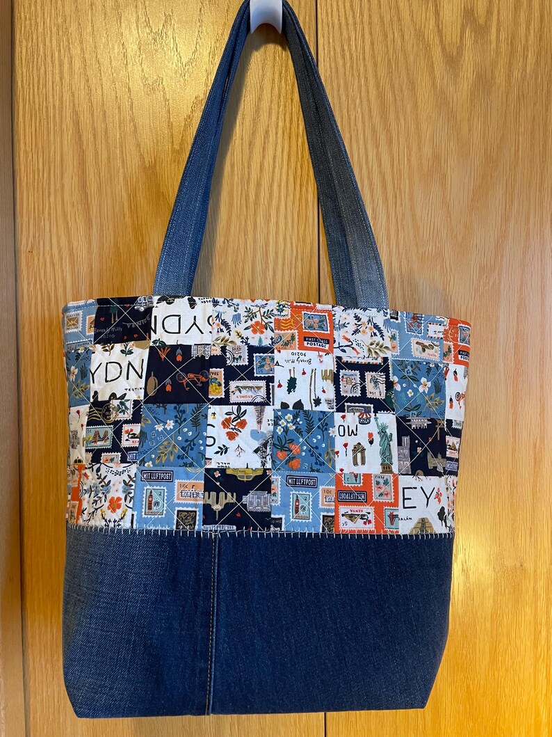 Denim Purse, up Cycled Jean and Quilted Patchwork Shoulder Bag ...