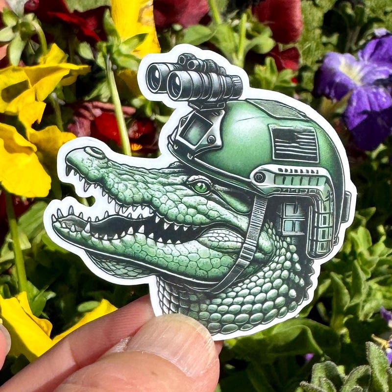 Crocodile Stickers - Etsy