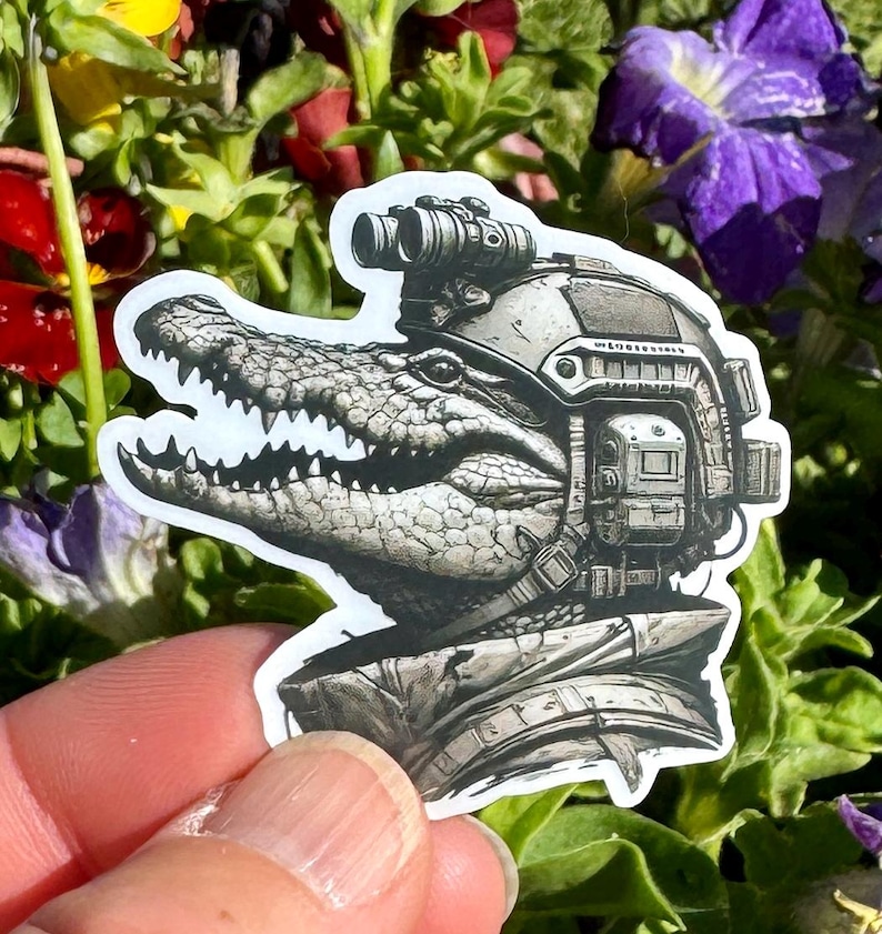 Tactical Crocodile Sticker, Crocodile, Tactical, Operator, Tactical ...