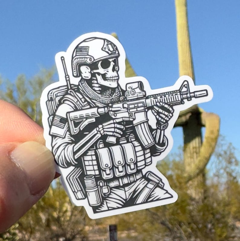 Tactical Skeleton Sticker, Skeleton, Tactical, Bones, Operator ...