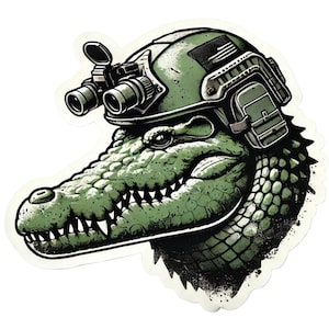 Tactical Crocodile Sticker, Crocodile, Tactical, Operator, Tactical ...