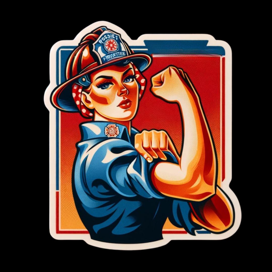 Female Firefighter PNG, Digital Download, PNG Files, Firefighter ...