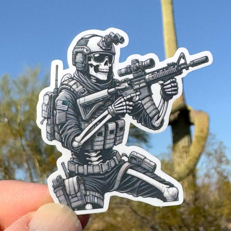 Skeleton Sticker - Etsy