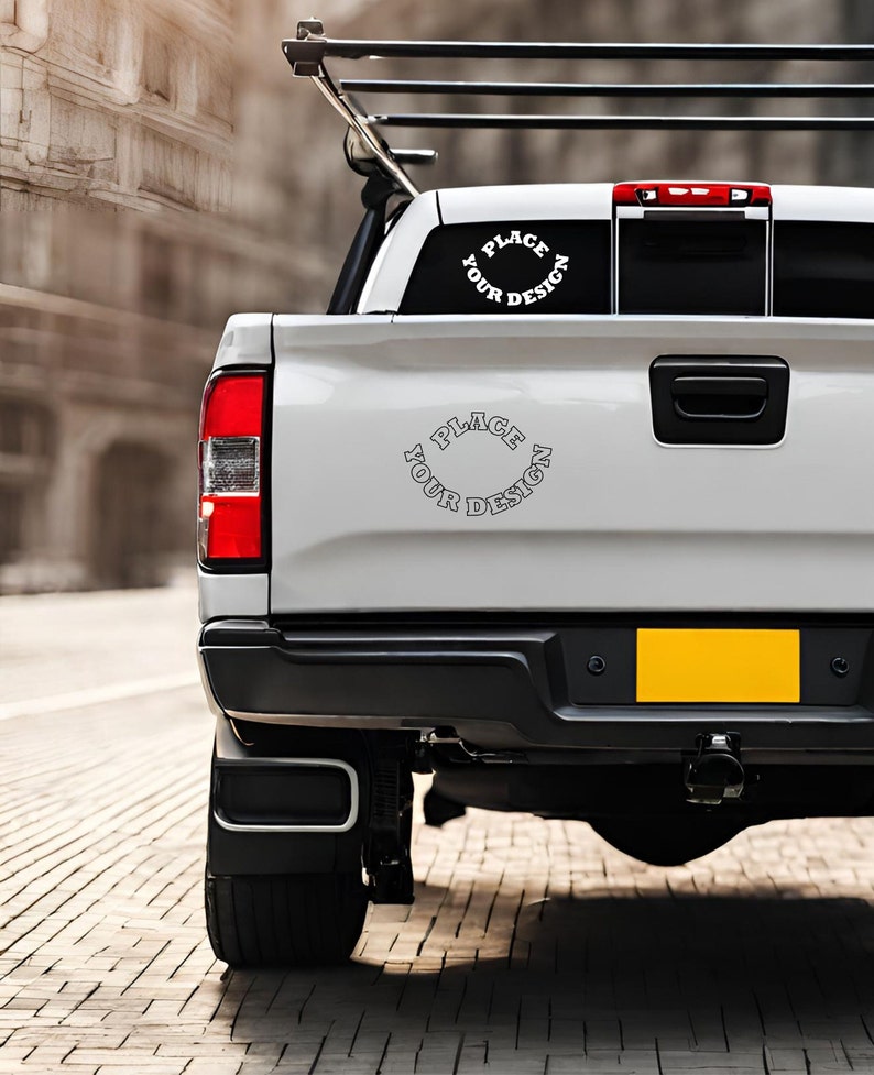 Mega Car Mockup for Decals and Stickers, Pickup Truck Mockup, Sticker ...
