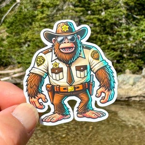 Bigfoot Sheriff Deputy Sticker, Police, Police Officer, Cop, First ...