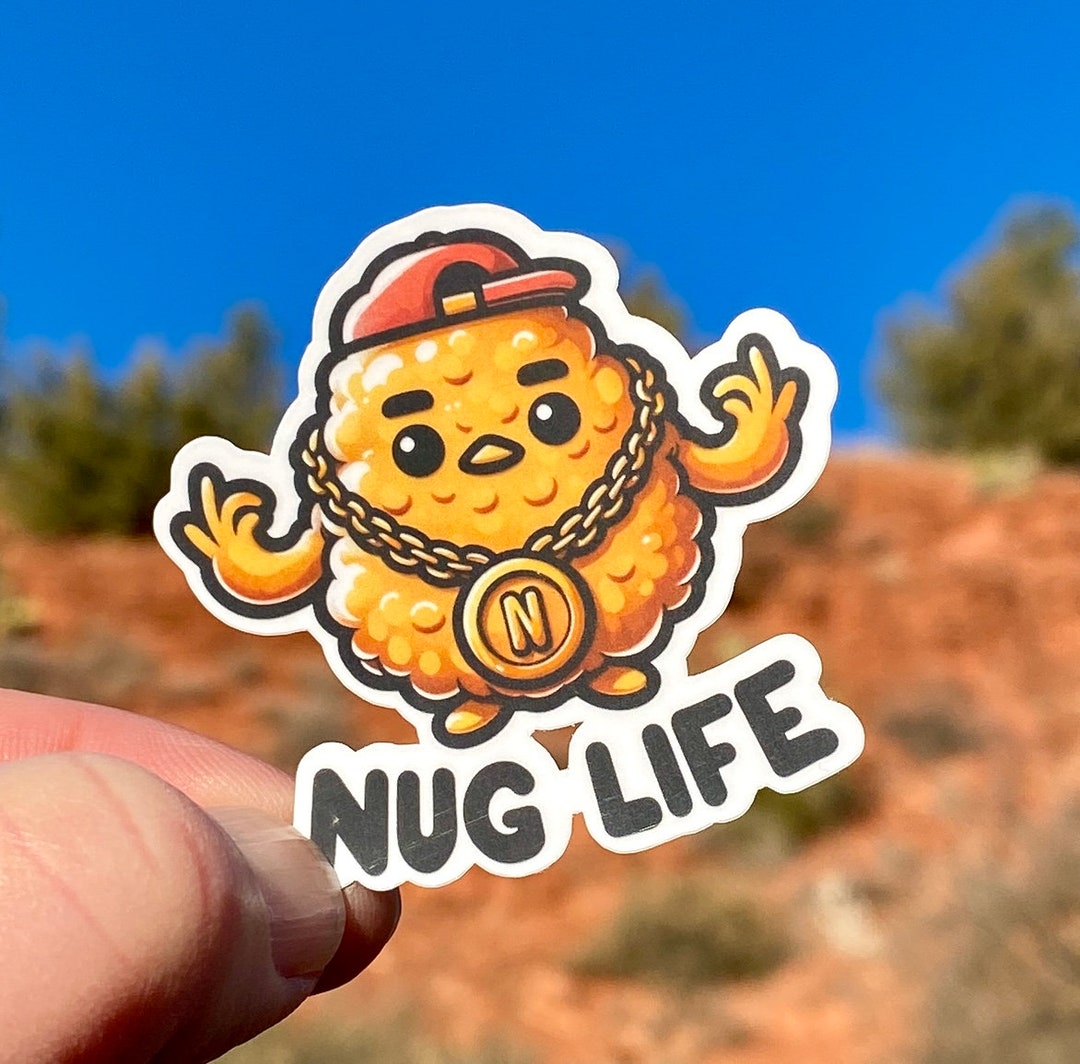 Nugget Nation Vinyl Sticker: Funny Chicken Nugget Decal - Etsy