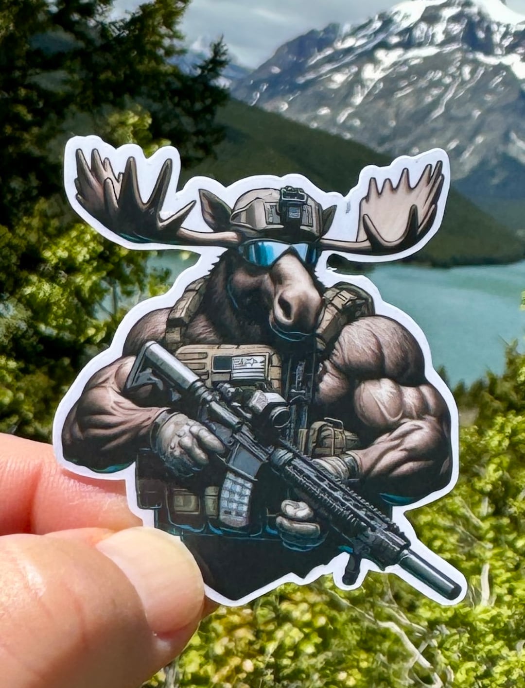 Tactical Bull Moose Sticker, Bull Moose, Tactical, Moose, Operator ...