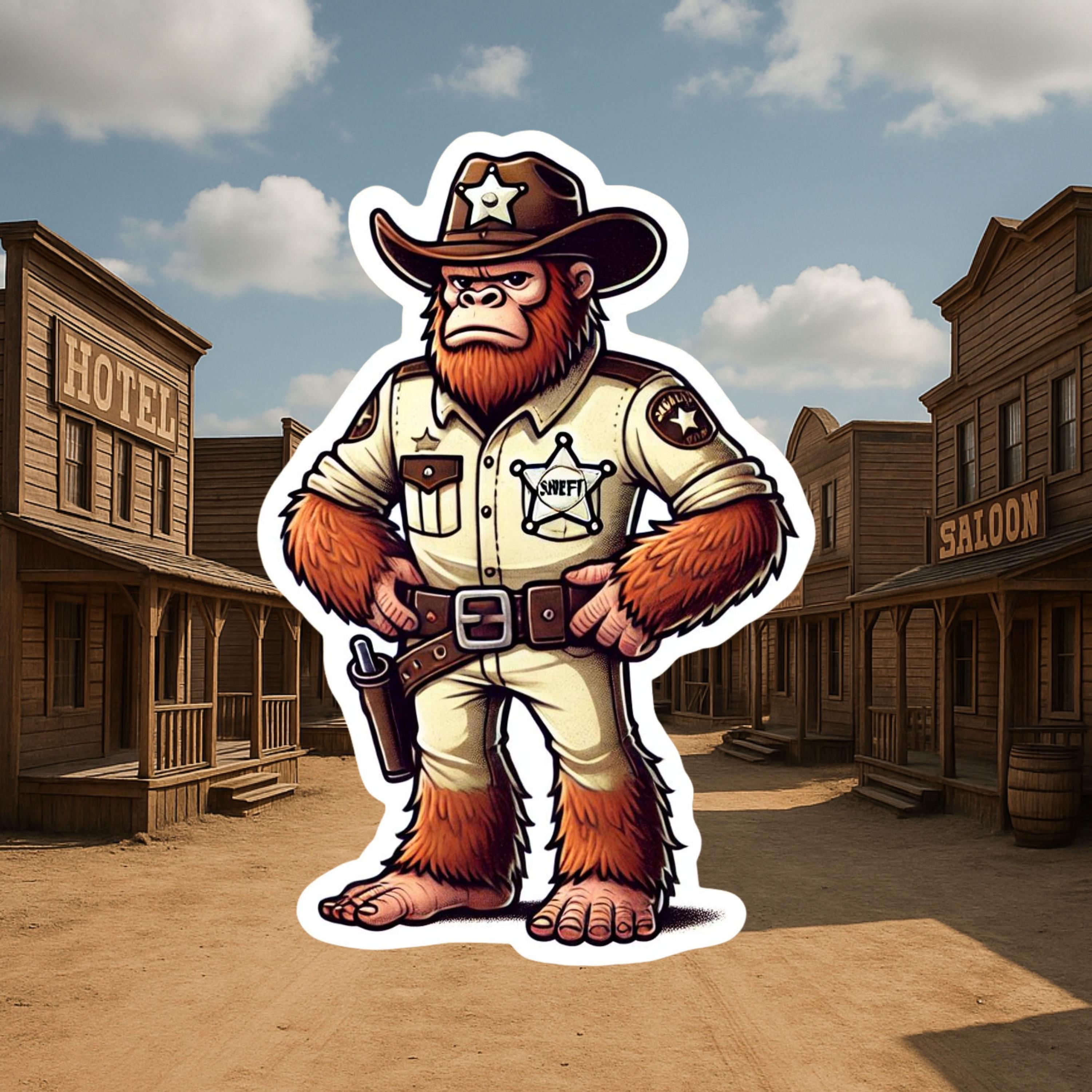 Bigfoot Sheriff Deputy Sticker, Police, Police Officer, Cop, First ...