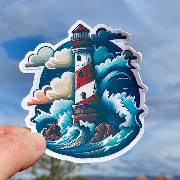 Red Lighthouse - Etsy