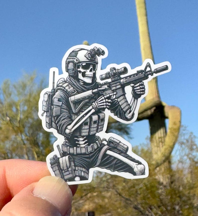 Tactical Skeleton Sticker, Skeleton, Tactical, Bones, Operator ...