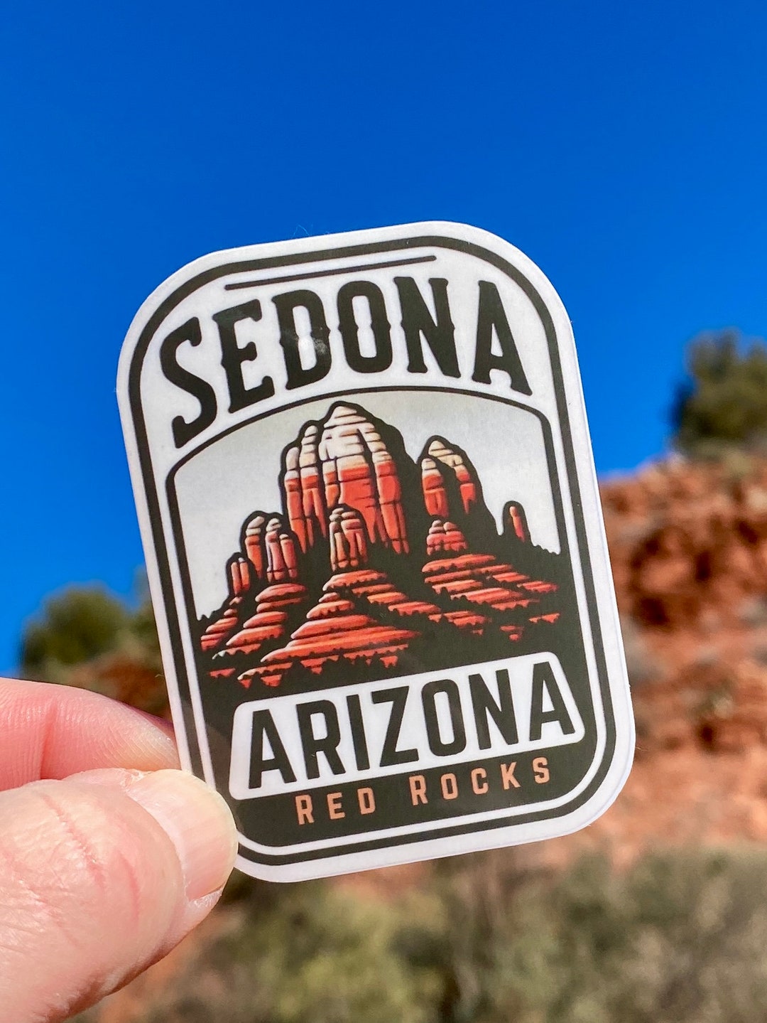 Sedona Arizona Sticker, Red Rocks, Travel, Nature, Sedona, Arizona, Red ...
