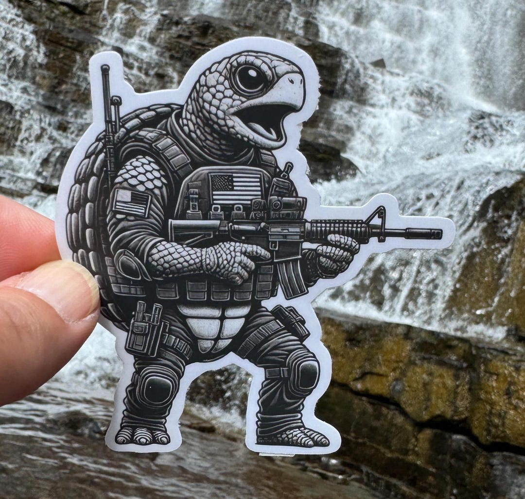 Tactical Turtle Sticker, Turtle, Tactical, Operator, Tactical Gear ...