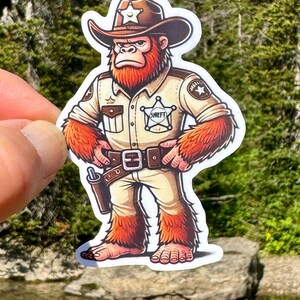 Bigfoot Sheriff Deputy Sticker, Police, Police Officer, Cop, First ...