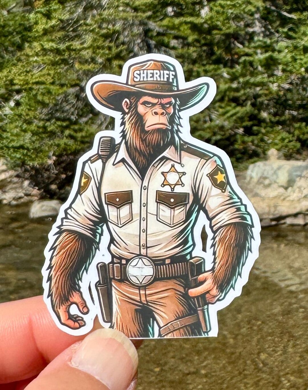 Bigfoot Sheriff Deputy Sticker, Police, Police Officer, Cop, First ...