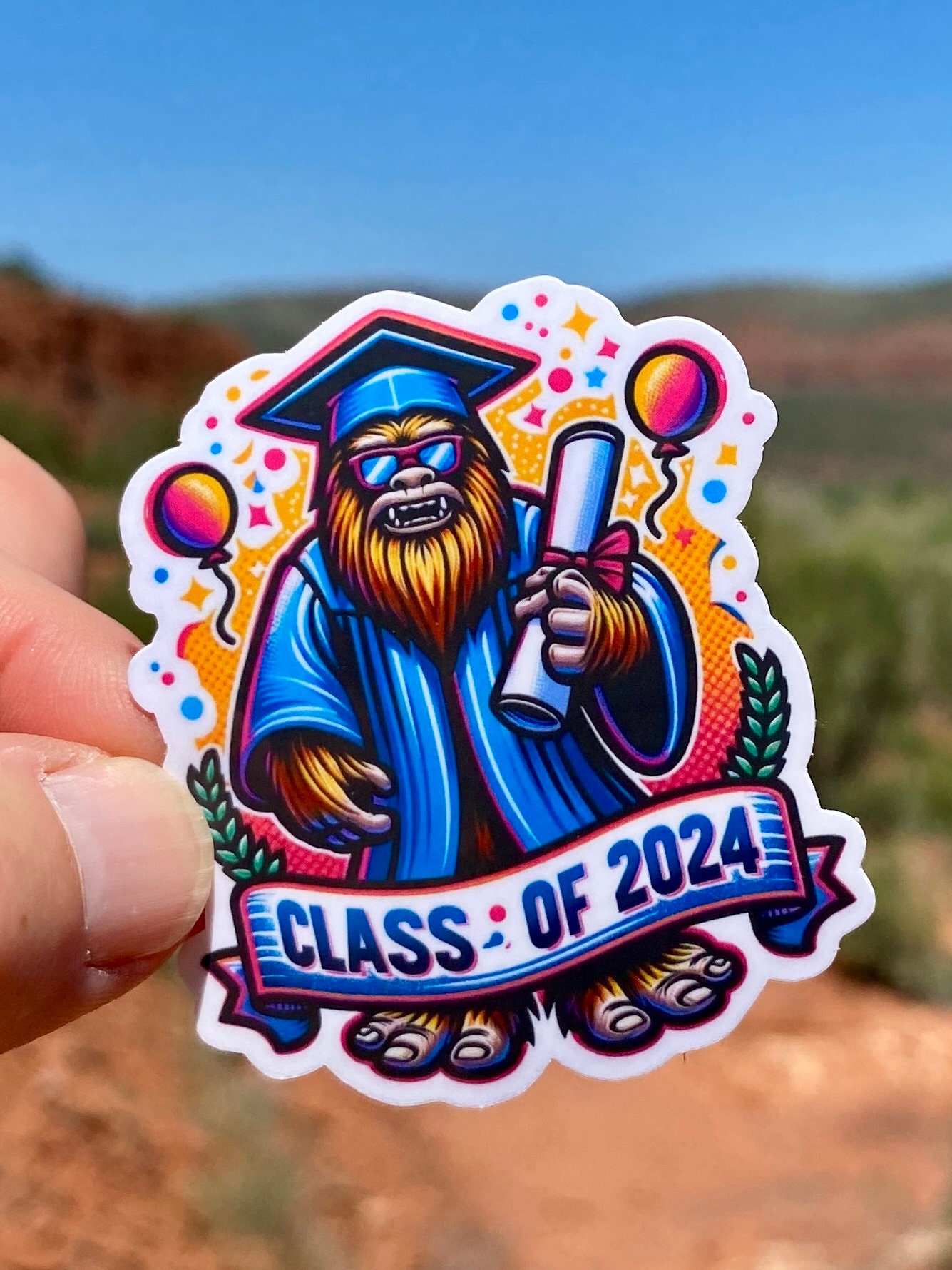 Bigfoot Class of 2024 Sticker, Class of 2024, Graduation, Bigfoot ...