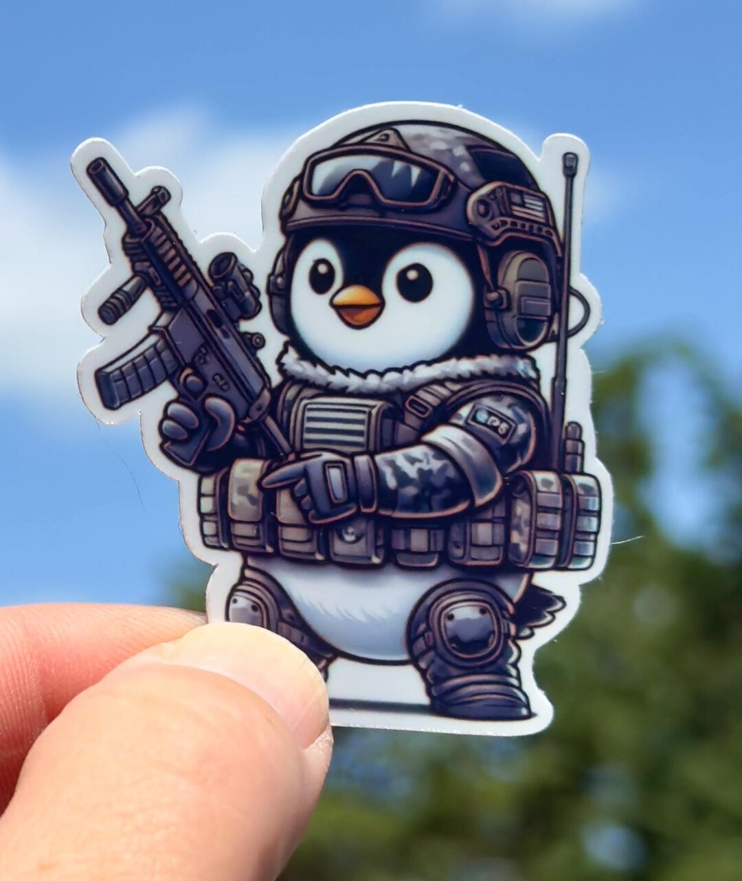 Tactical Penguin Sticker, Penguin, Tactical, Operator, Tactical Gear ...