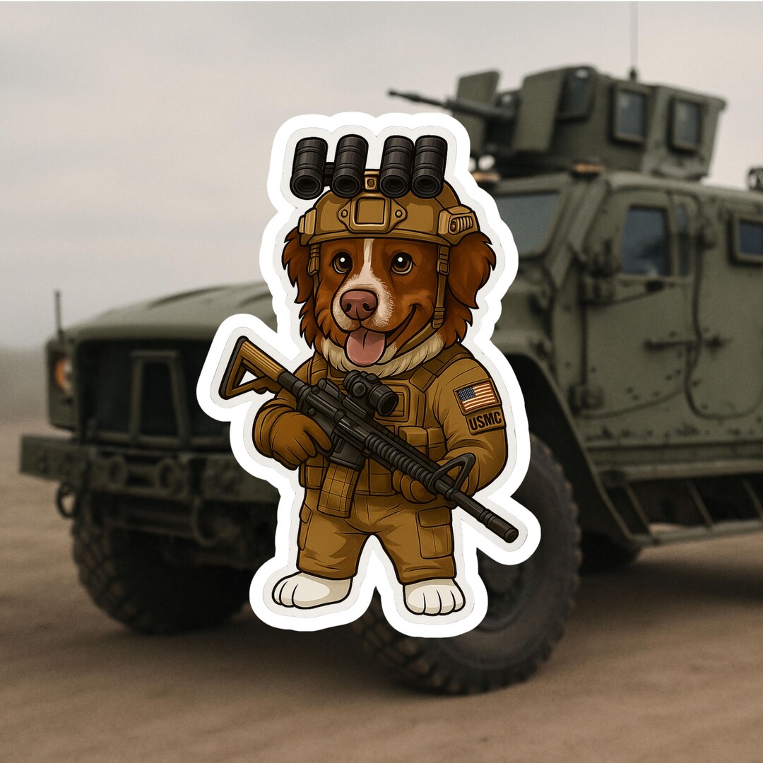 Custom Tactical Blue Merle Australian Shepherd Sticker, Aussie ...