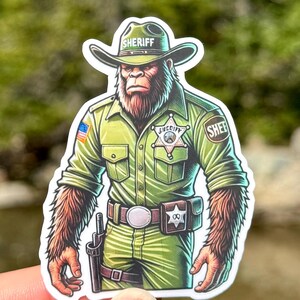 Bigfoot Sheriff Deputy Sticker, Police, Police Officer, Cop, First ...