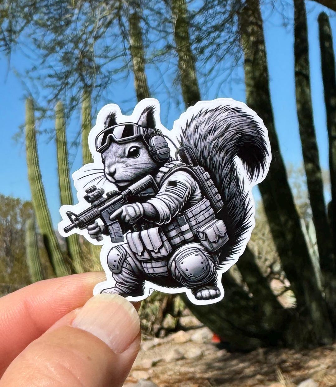 Tactical Squirrel Sticker, Squirrel, Tactical, Operator, Tactical Gear ...