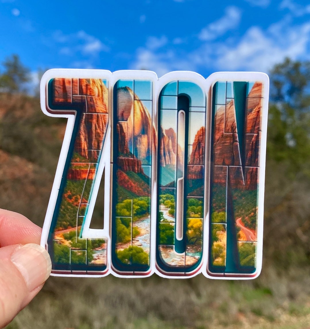 Zion Sticker, Zion Park, Travel, Nature, National Parks, Utah, Red ...