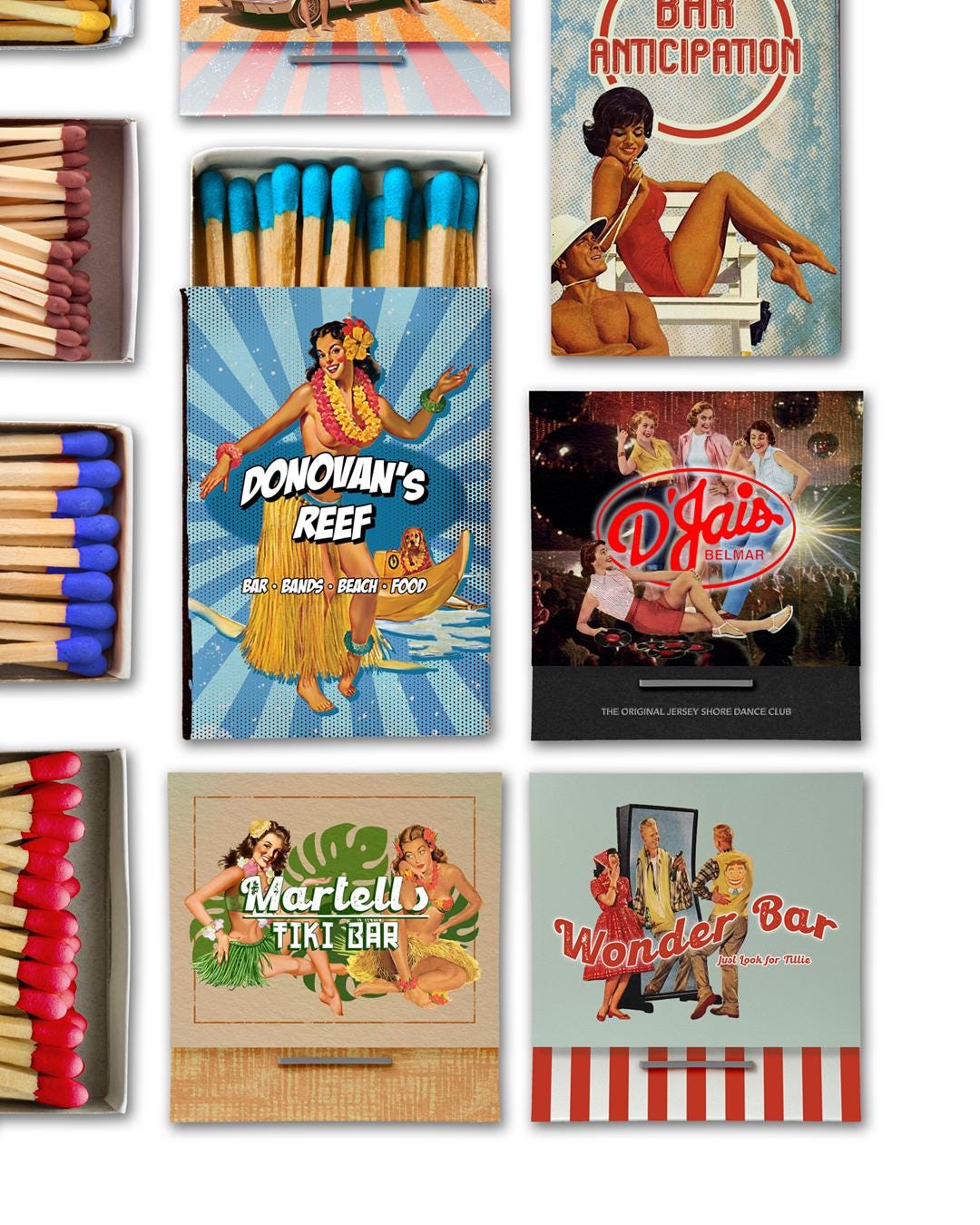 Jersey Shore Bars Matchbox Print - Etsy