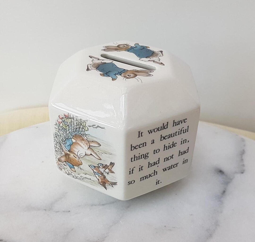 Beatrix Potter’s, Peter Rabbit Money Bank by Wedgwood - Etsy