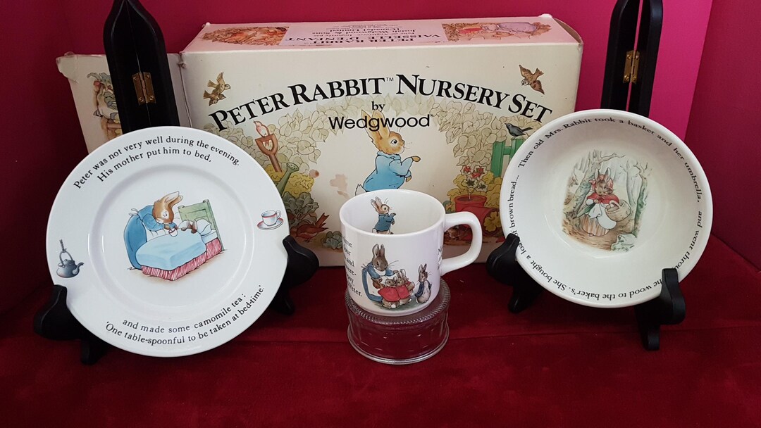 Beatrix Potter - Peter Rabbit - Wedgwood - Set of 3 Frederick Warne ...