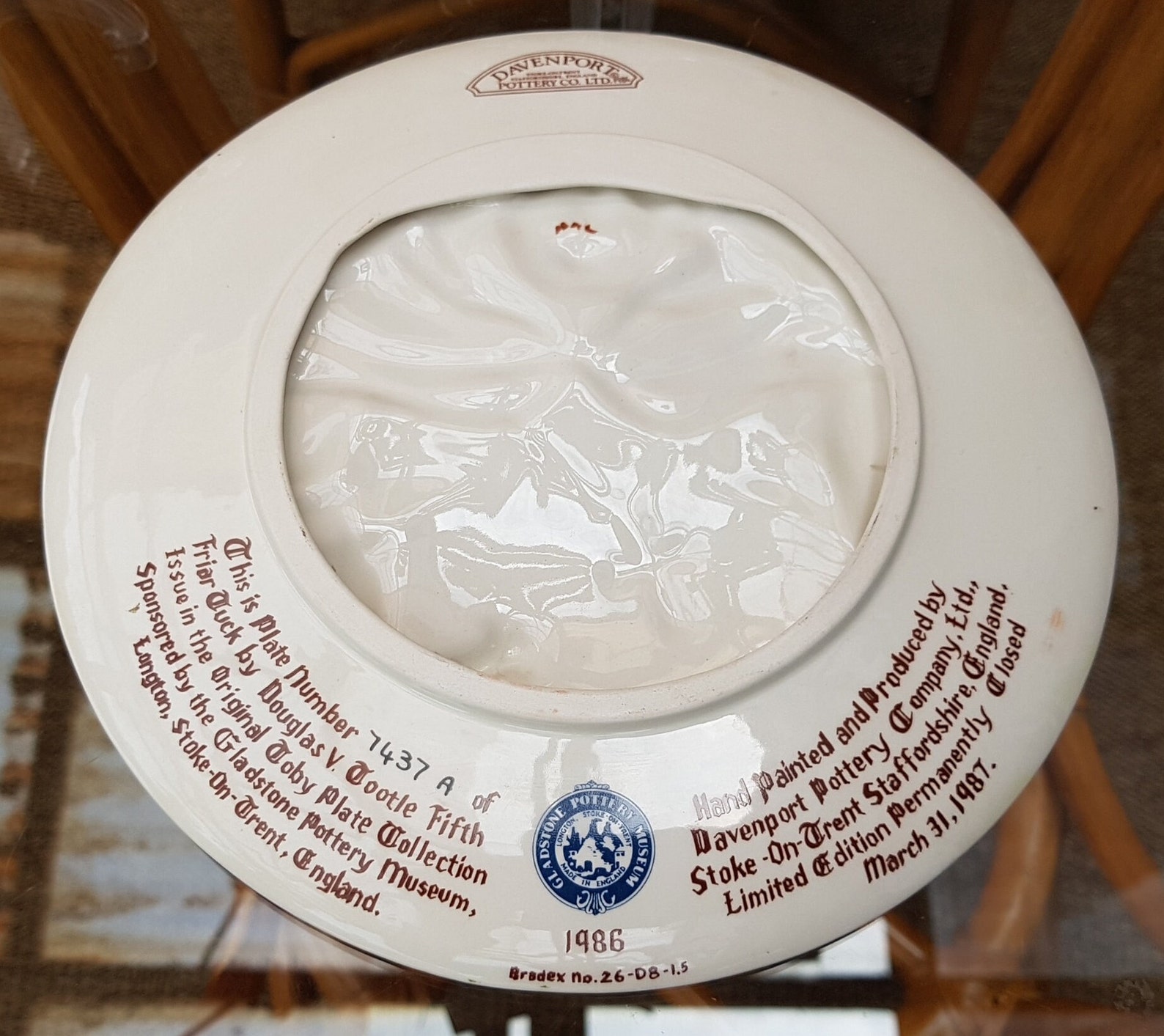 Toby Plates Hand Painted and Produced by Davenport Pottery - Etsy