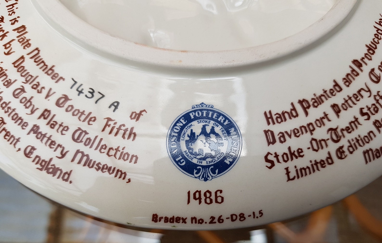 Toby Plates Hand Painted and Produced by Davenport Pottery - Etsy