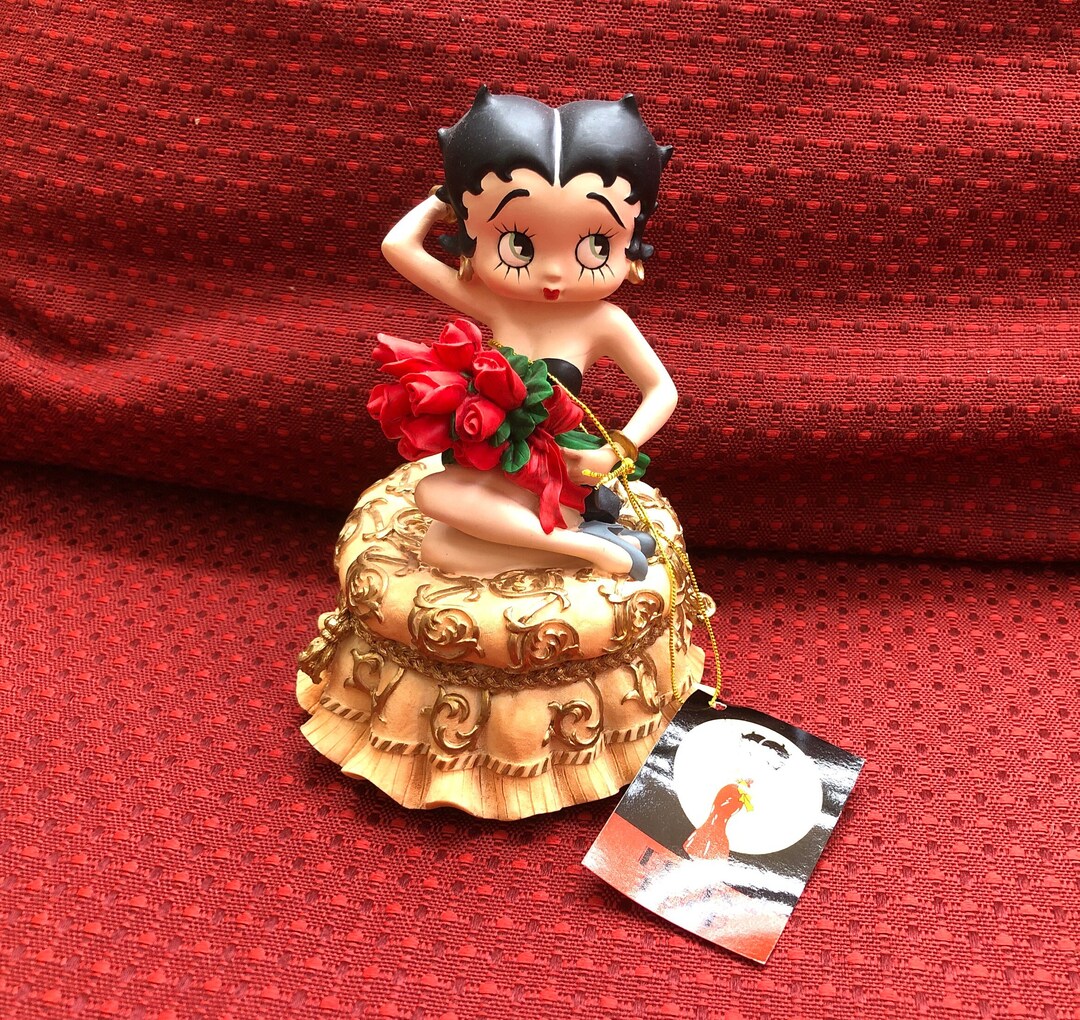 Hard to Find Betty Boop Rose Bouquet Musical Box-westland-i Wanna Be ...