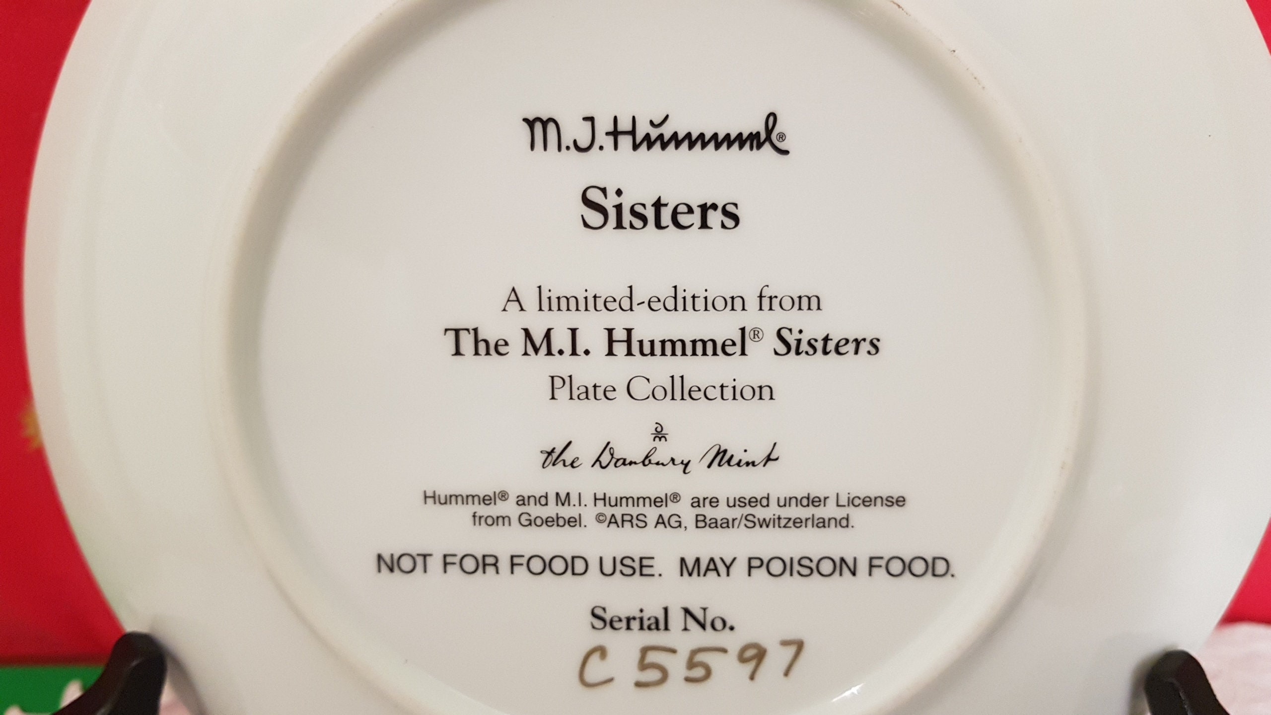VTG M. J. Hummel Plate sisters a Limited Edition From the Sisters Plate ...