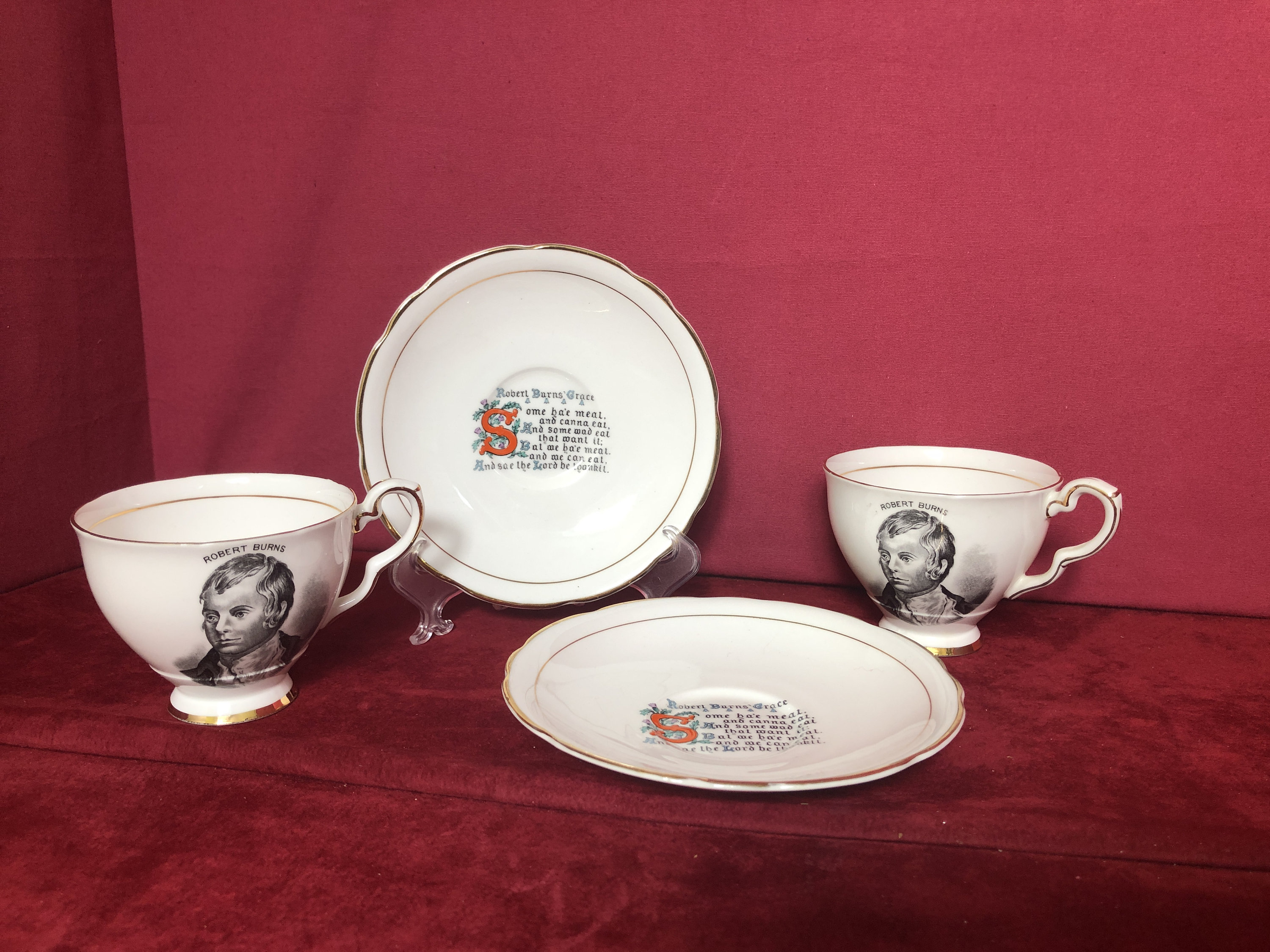 Robert Burns Grace - Teacup and Saucer Grace Scottish Poem - Royal ...