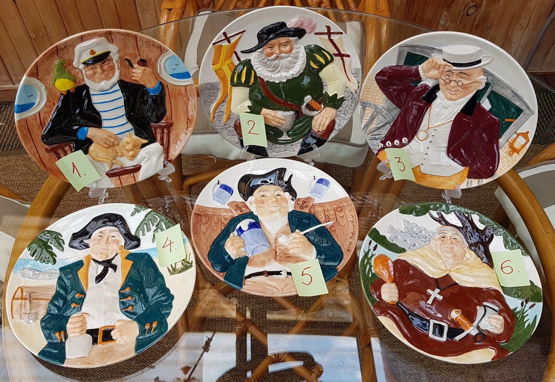 Toby Plates Hand Painted and Produced by Davenport Pottery Company Ltd ...