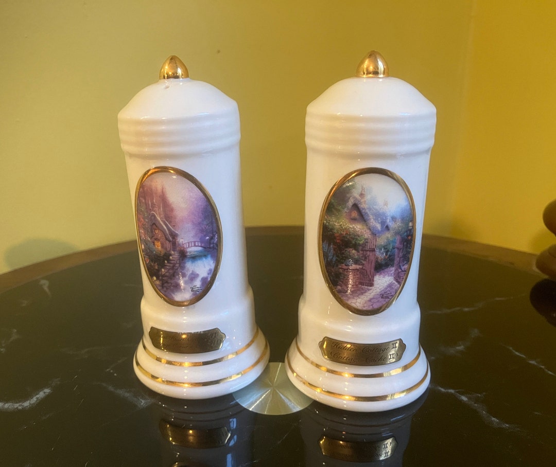 Thomas Kinkade Salt & Pepper Shaker Set by Avon - Etsy