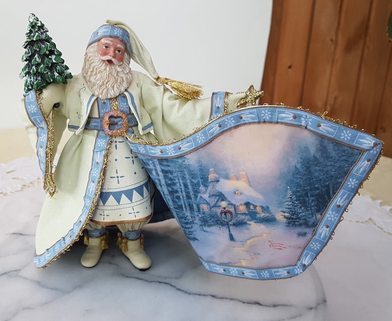Thomas Kinkade Santa Christmas Ornament Collection Very Good - Etsy