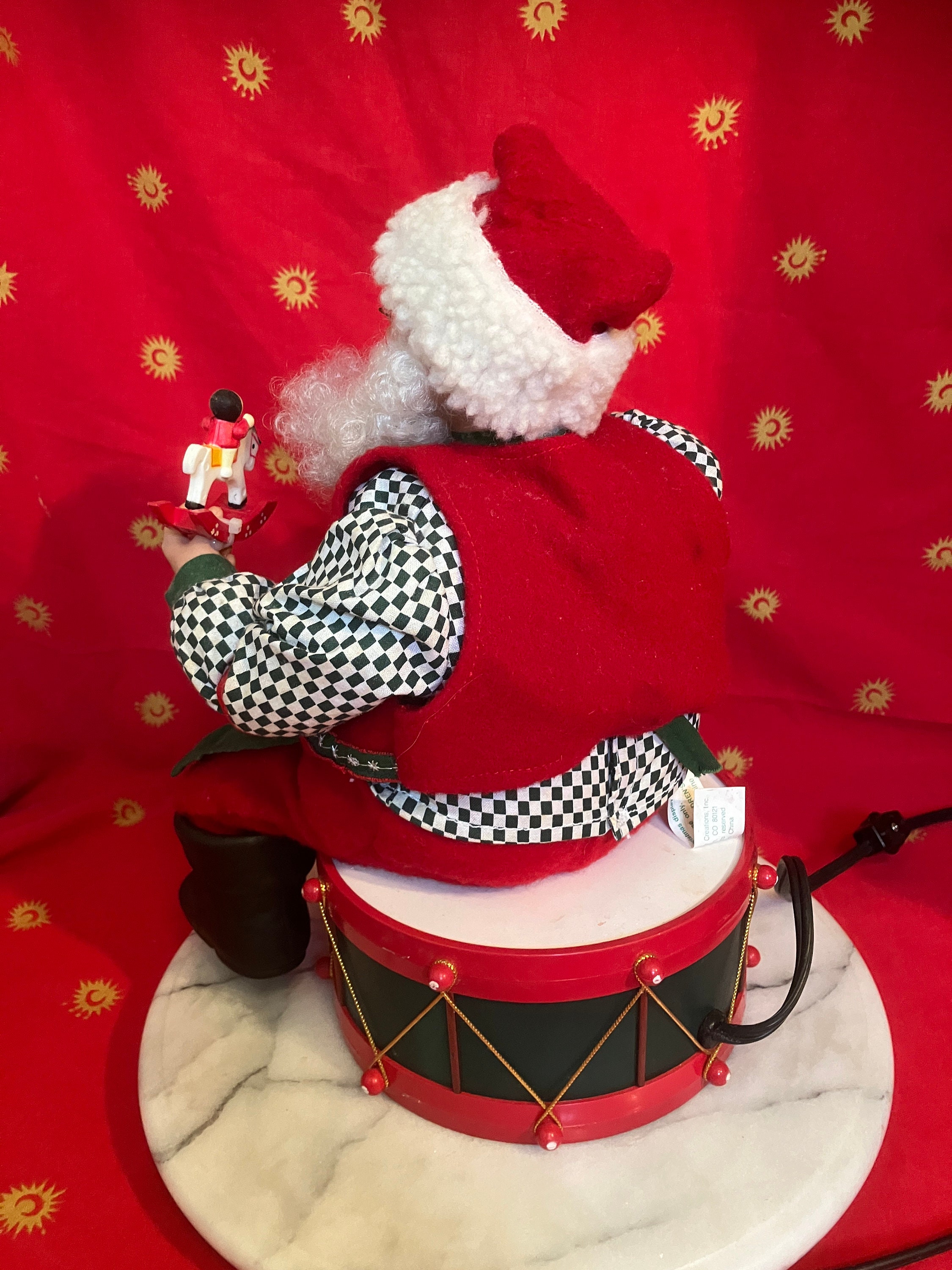 Holiday Creations Animated Santa With Puppet Christmas Holiday Arm Head ...