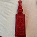Vintage Red Embossed Water Bottle 12 Glassware - Etsy