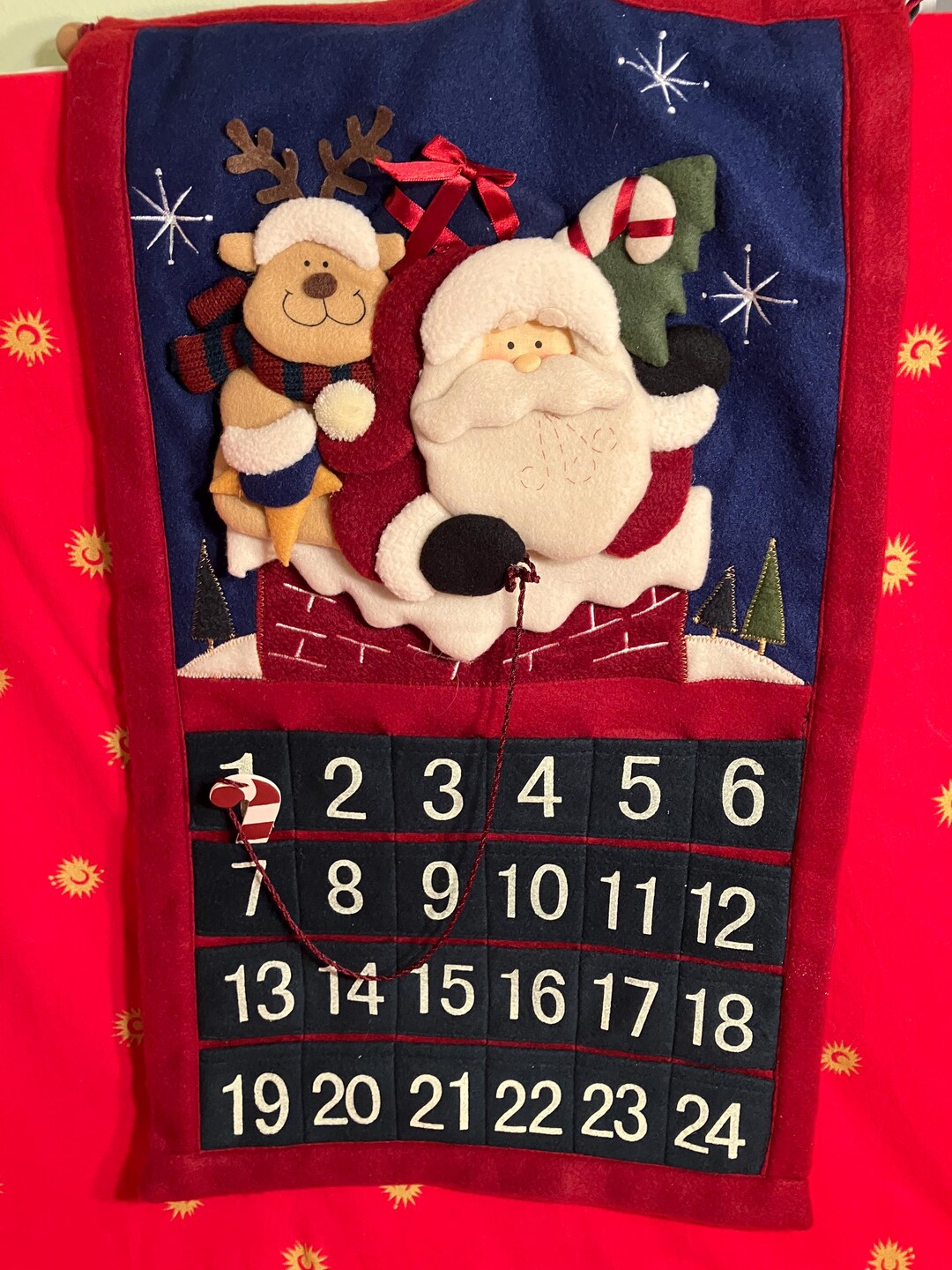 Santa and Rudolph the Red Nose on Chimney Advent Calendar - Very Good ...