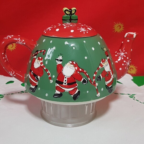 Christmas Teapot - Etsy