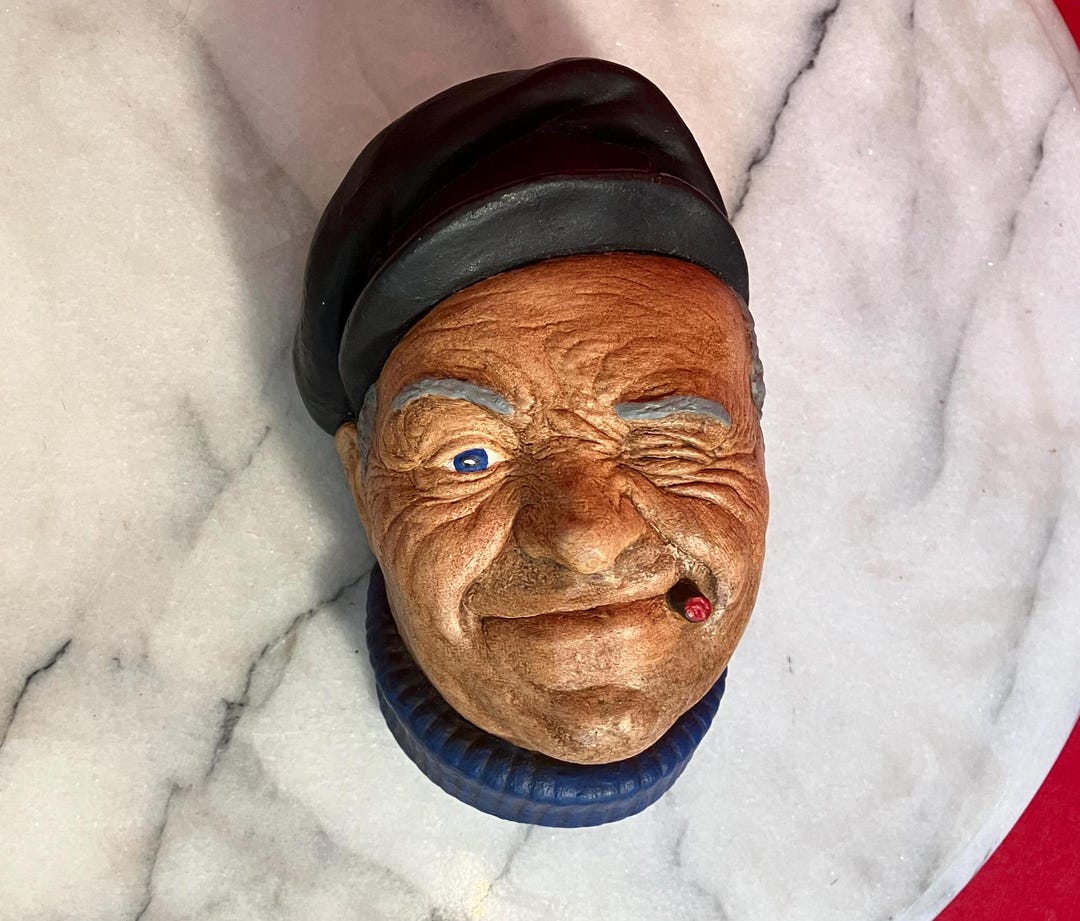 Bossons Congleton Chalkware Boatman Head Bust - Made in England - Etsy