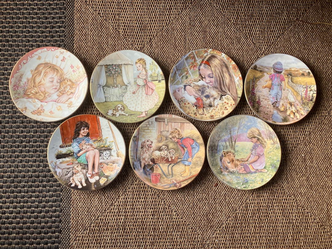 1set of 7plates Whole Week Collection A Child's Blessing Plate by Pam ...