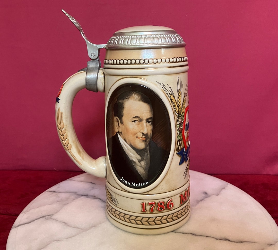 Vintage - John Molson Beer Stein With Lid - 1786 - 1986 - 200 Years of ...