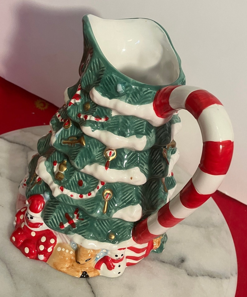 Christmas Tree Pitcher With Christmas Candy Decoration Handle - Etsy UK
