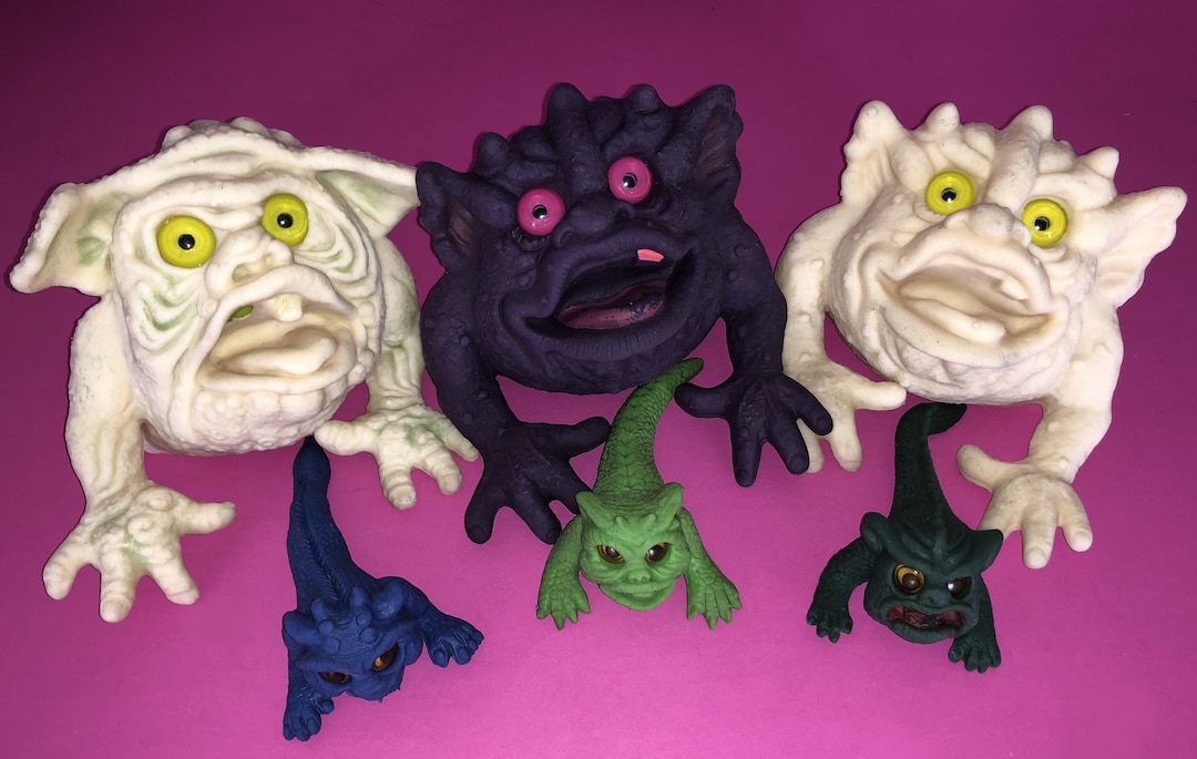 Boglins Vintage Mattel Gremlin Halloween Monster Puppets Horror Squishy ...