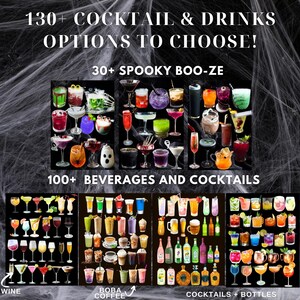 Halloween Signature Drink Sign Template, Editable Drink Menu, Printable ...