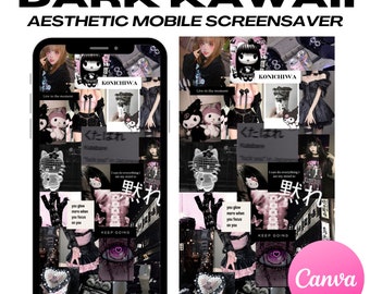 MOBILE VISION BOARD Kawaii Aesthetic Fully Customizable Canva Template ...