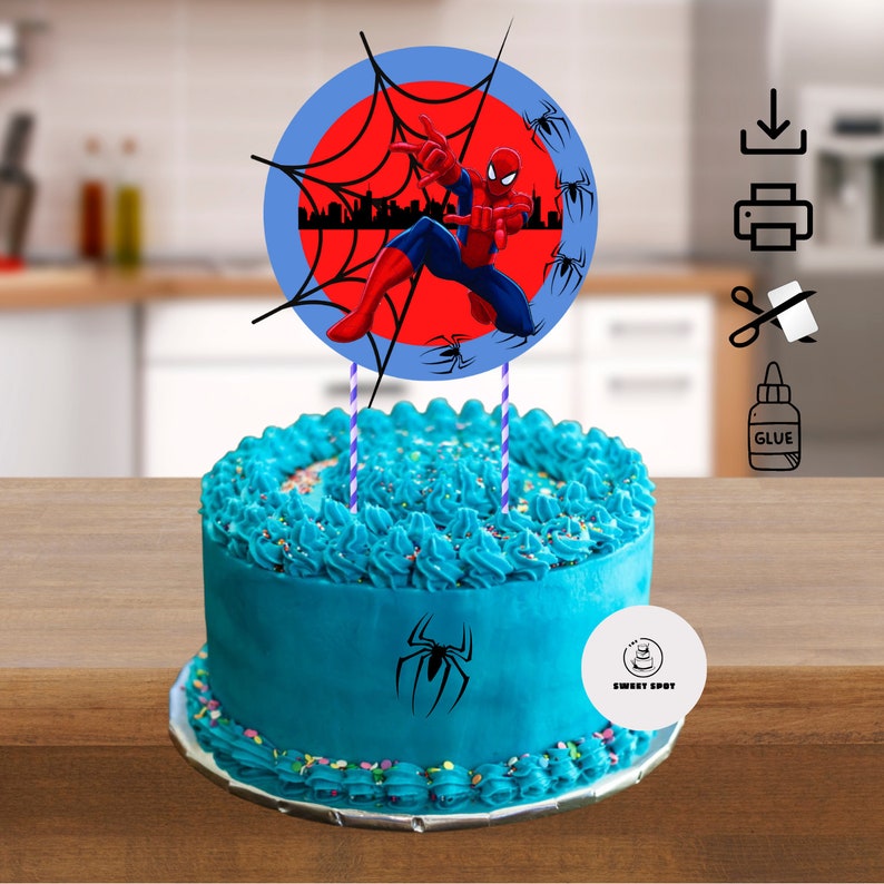 Printable Spidey Inspired Cake & Cupcake Topper-digital Download-print ...