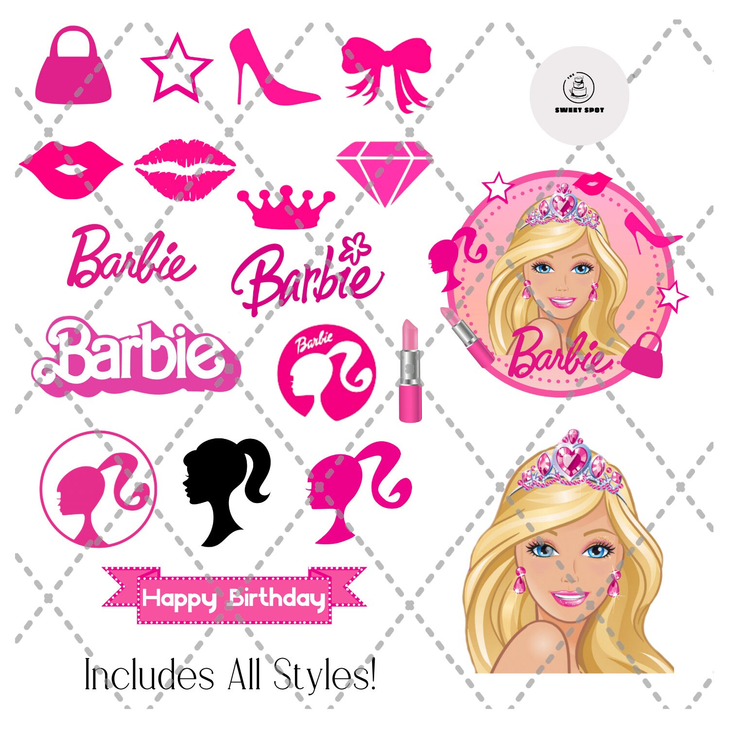 Printable Cake & Cupcake Topper for Girls-digital Download-print From ...