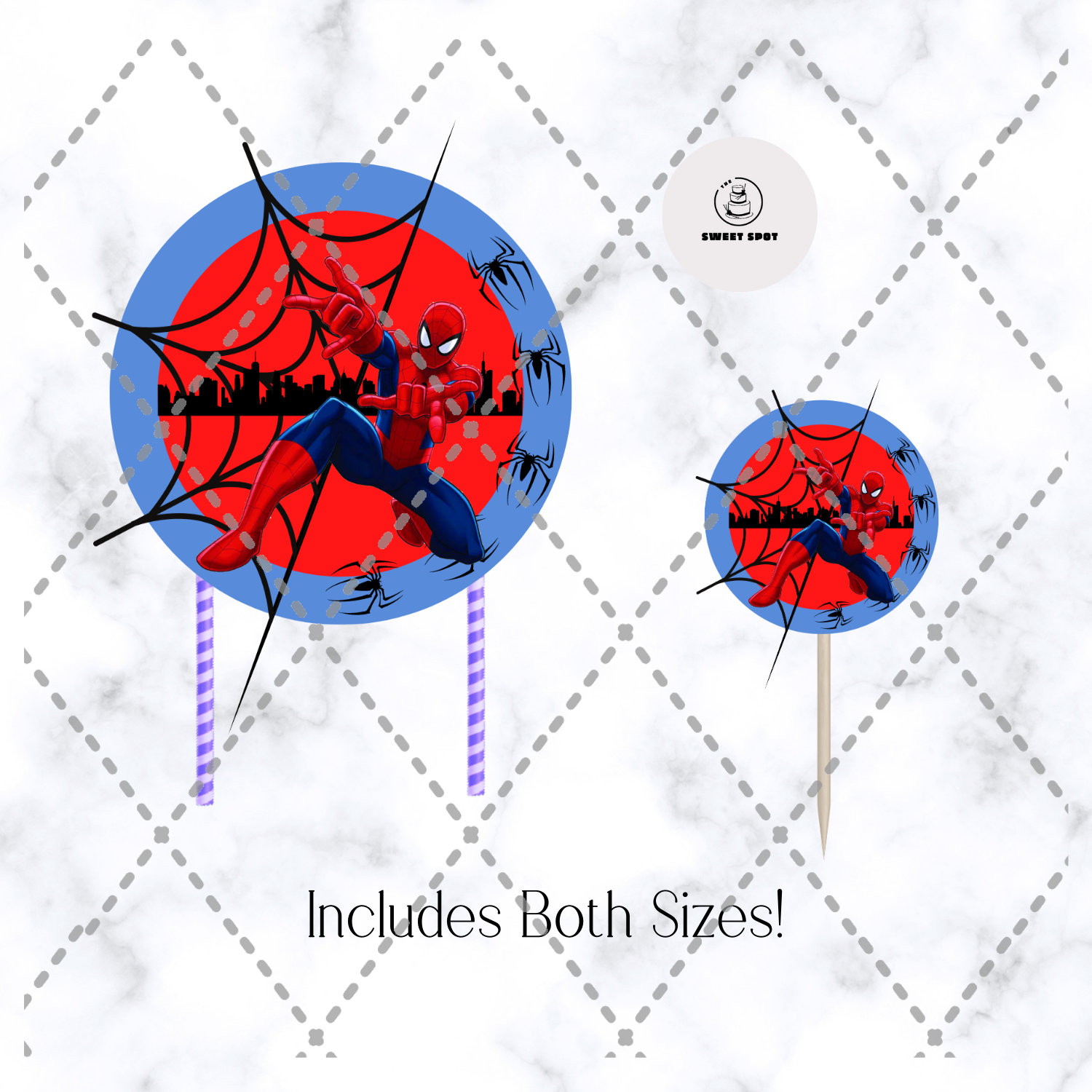 Printable Spidey Inspired Cake & Cupcake Topper-digital Download-print ...